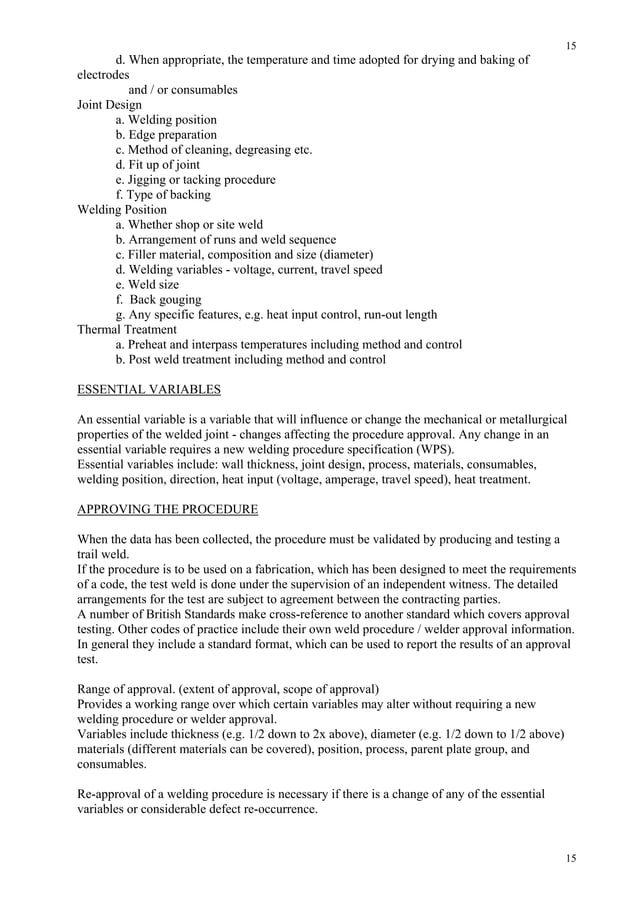 Welding visual inspection
