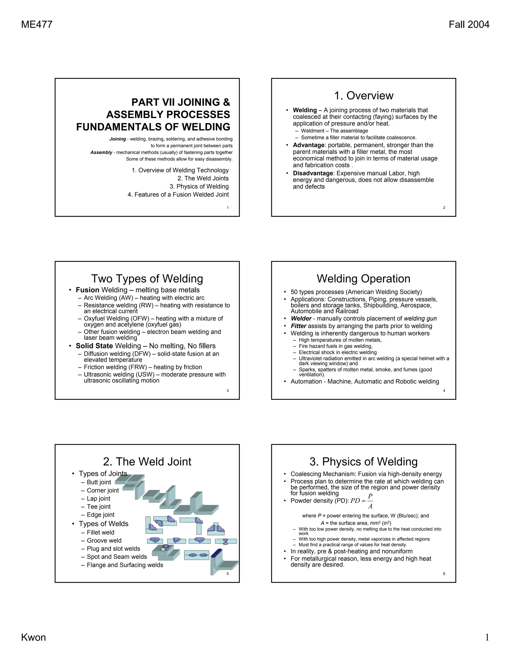 Manufacturing science, mechanical engineering. Welding process | PDF