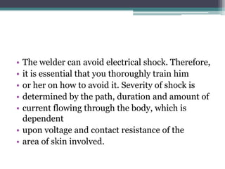 Welding and cutting safety | PPTX
