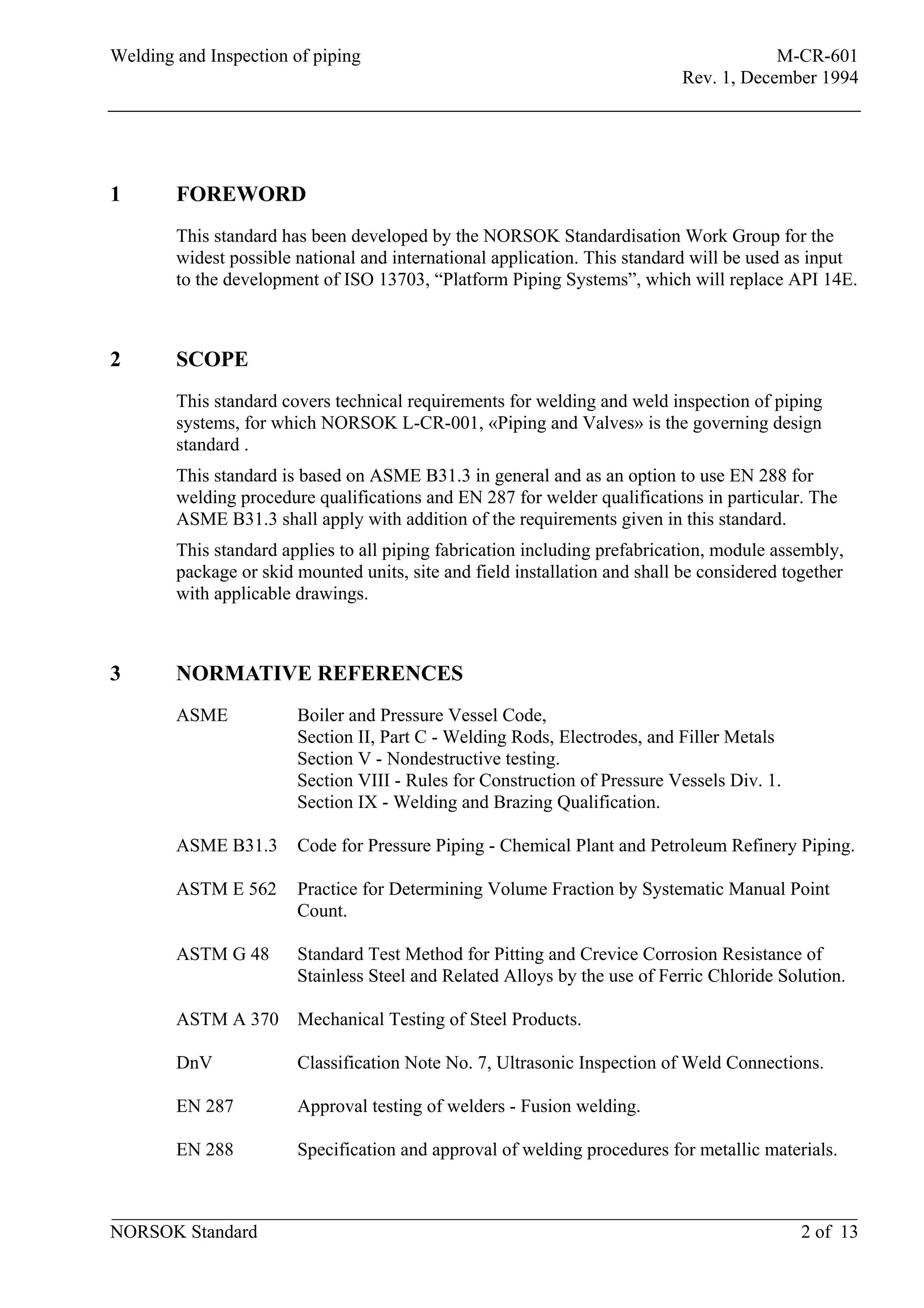 Welding and inspection of piping | PDF