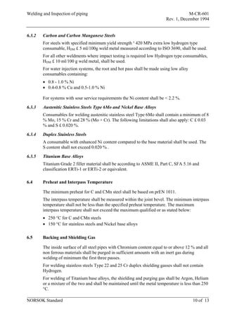 Welding and inspection of piping | PDF