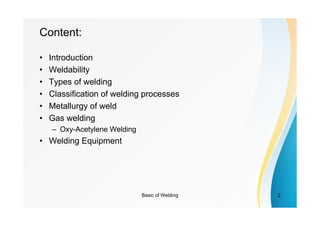 Welding and related processes | PPT