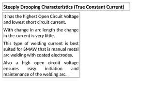 Welding Arc Basics used in metal cutting | PPTX