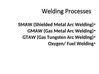 Welding Basics manufacture procesess .ppt