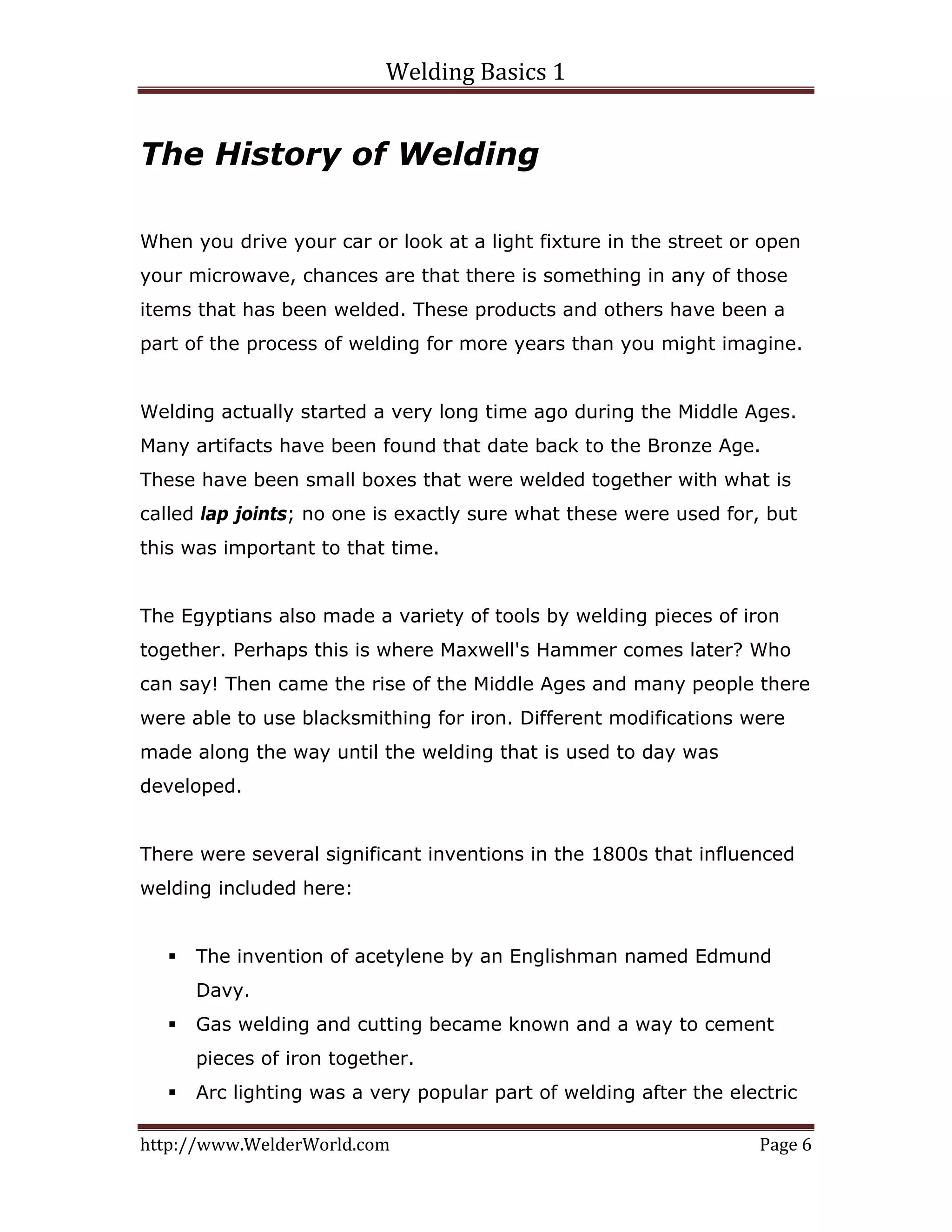 Welding Basics | PDF