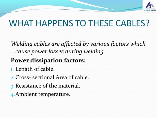 Welding Cable Selection Guide | PPT