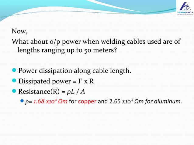 Welding Cable Selection Guide | PPT