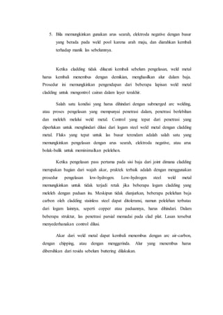 Welding clad steel | DOCX