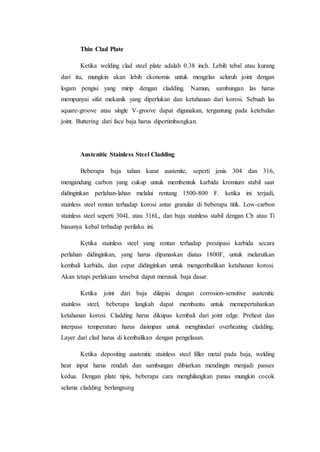 Welding clad steel | DOCX