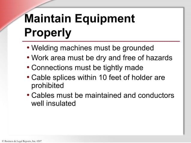 Welding, cutting and brazing | PPT | First Aid | Injuries