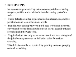 Welding defects | PPTX
