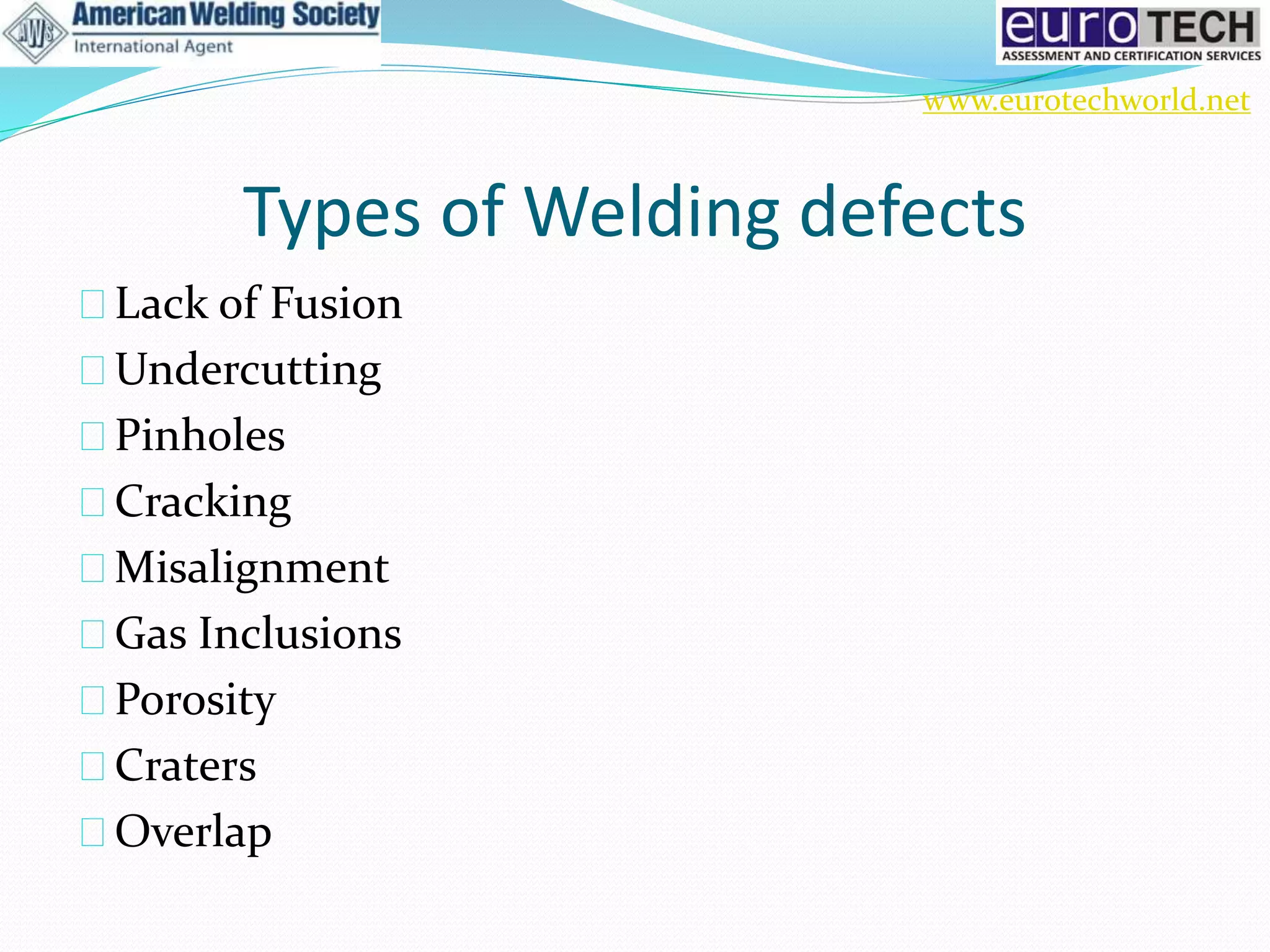 Welding defects | PPTX