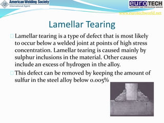 Welding defects | PPTX