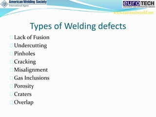 Welding defects | PPTX