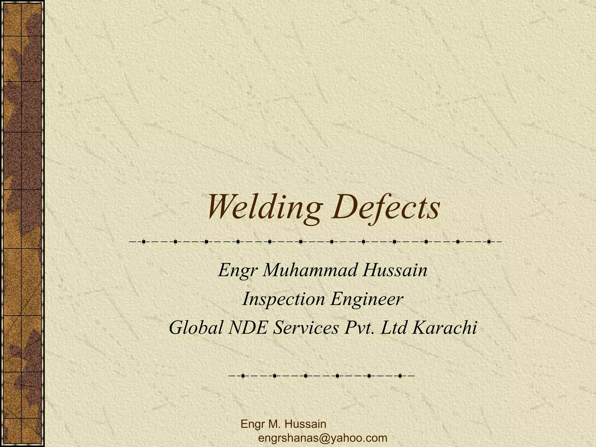 Welding Defects | PPT