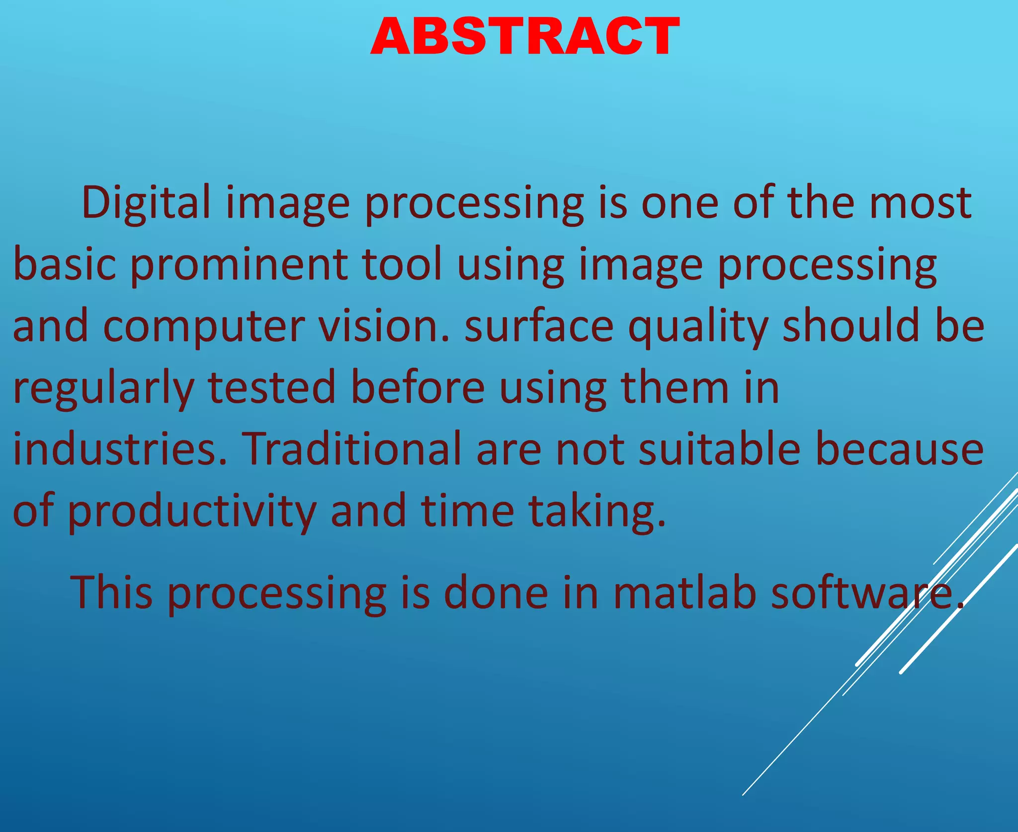 Welding defects using image processing project | PPTX