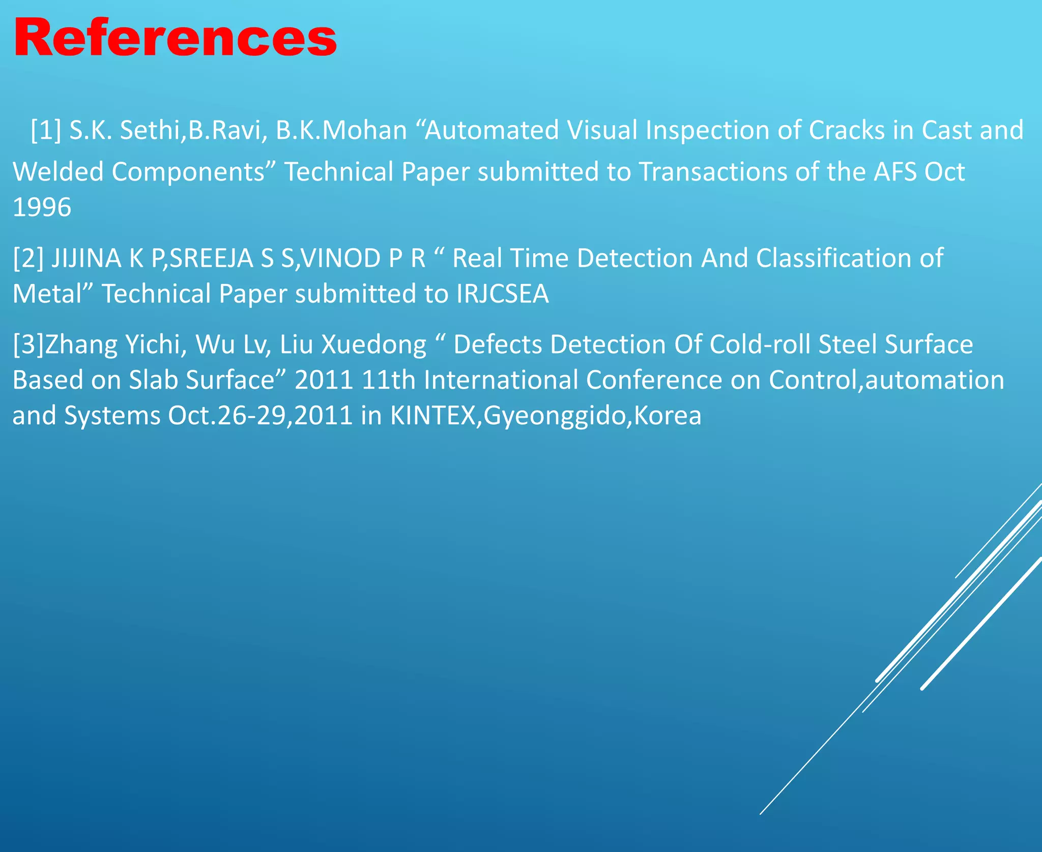 Welding defects using image processing project | PPTX