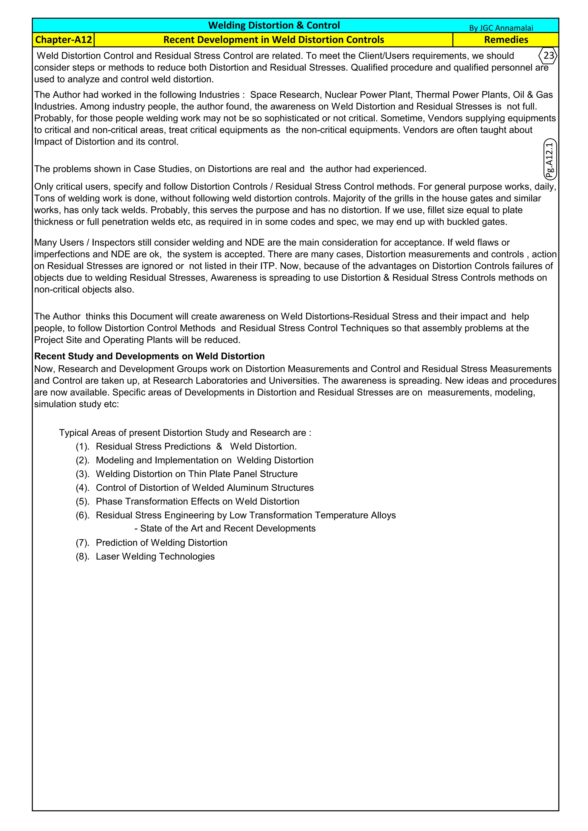 Welding distortion and its control | PDF