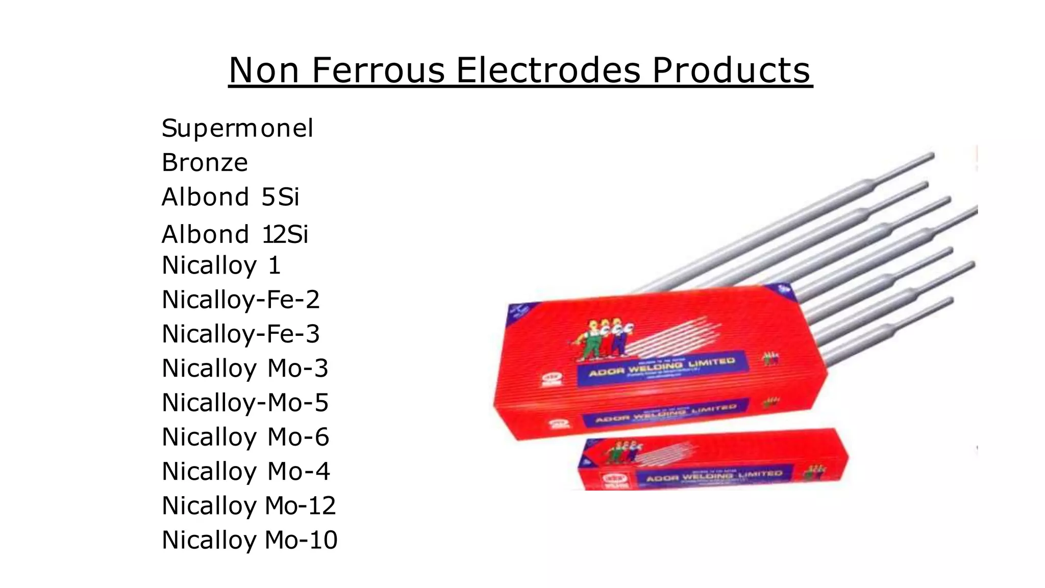 Welding Electrodes | Types of Welding Electrodes | Ador Welding | PPTX