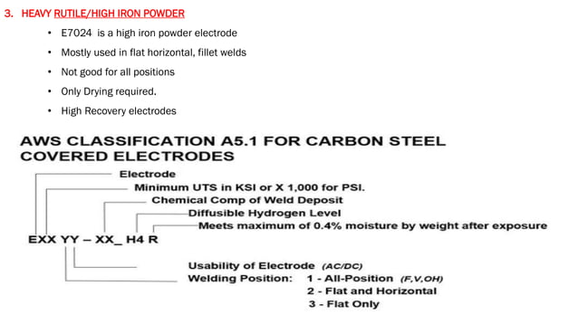 Welding electrodes Classification & baking | PDF