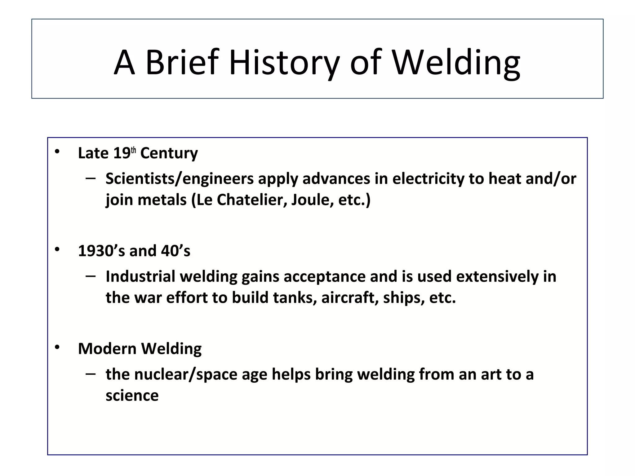 Welding for class | PPT
