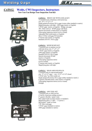 Welding gauge equipments | PDF