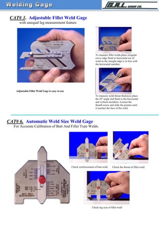 Welding gauge equipments | PDF