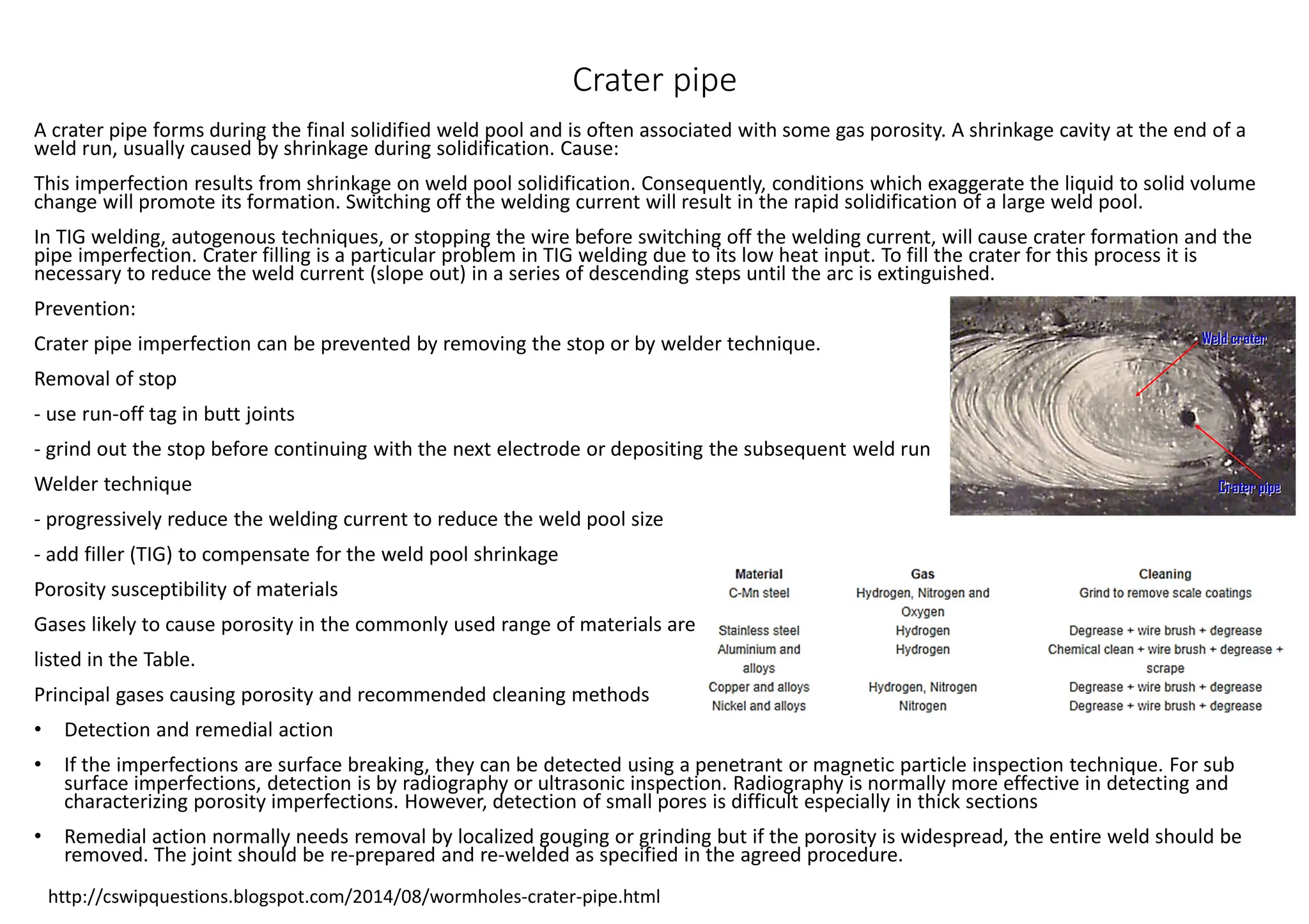Welding Imperfections & Materials Inspection | PDF