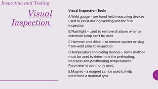 welding inspection......................... | PPT