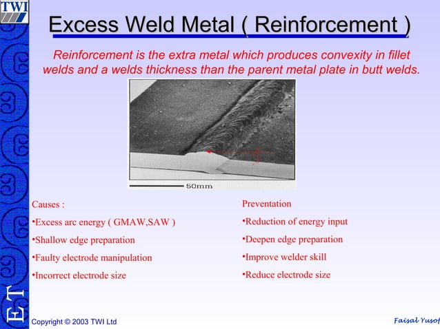Welding Inspection Defects and Repairs WIS5 | PDF | Chemistry | Science