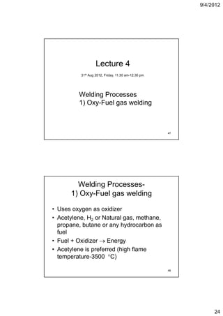 Welding lectures 1 4 | PDF