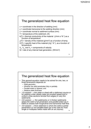 Welding lectures 9 10 | PDF