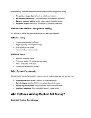 Welding Machine Testing_ Comprehensive Guide to Set Testing in ...
