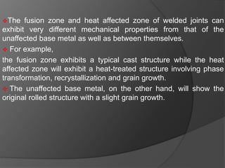 Welding metallurgy | PPTX