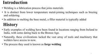 Welding metallurgy and different welding processes | PPTX