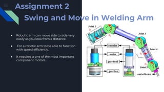 Weldingn Arm Robot Prototyping with one component(motor) presentation.pptx