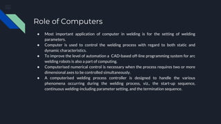 Weldingn Arm Robot Prototyping with one component(motor) presentation.pptx