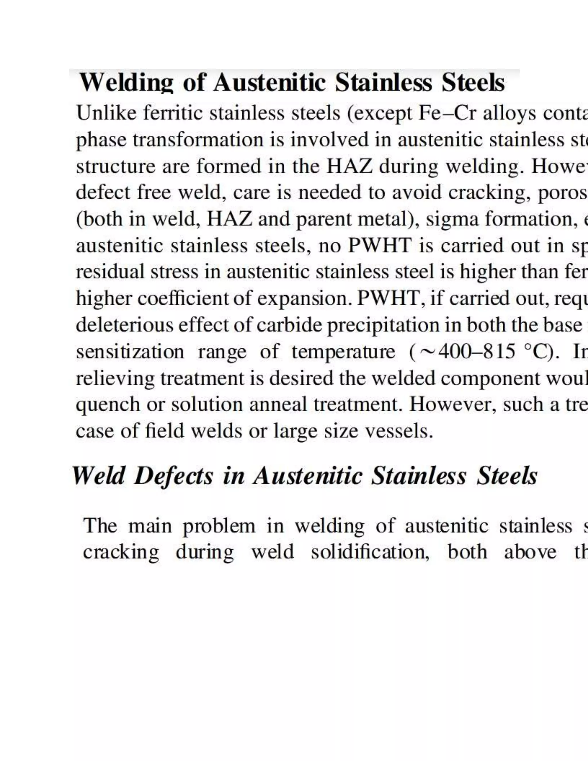 WELDING OF AUSTENITIC STAINLESS STEELS.docx