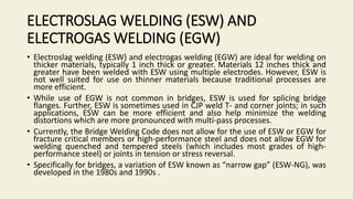 Welding of steel bridges | PPTX | Geology | Science
