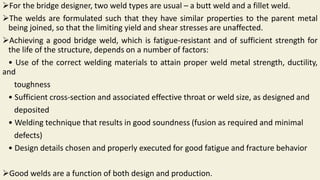 Welding of steel bridges | PPTX | Geology | Science
