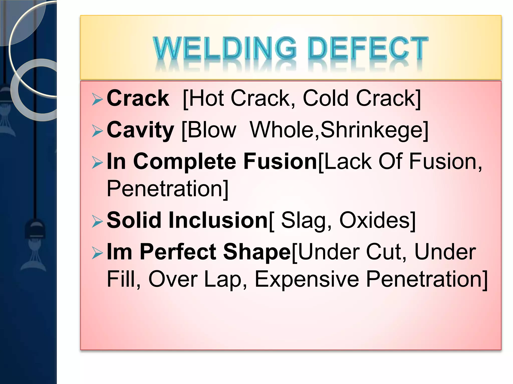 Welding power point presentation | PPTX