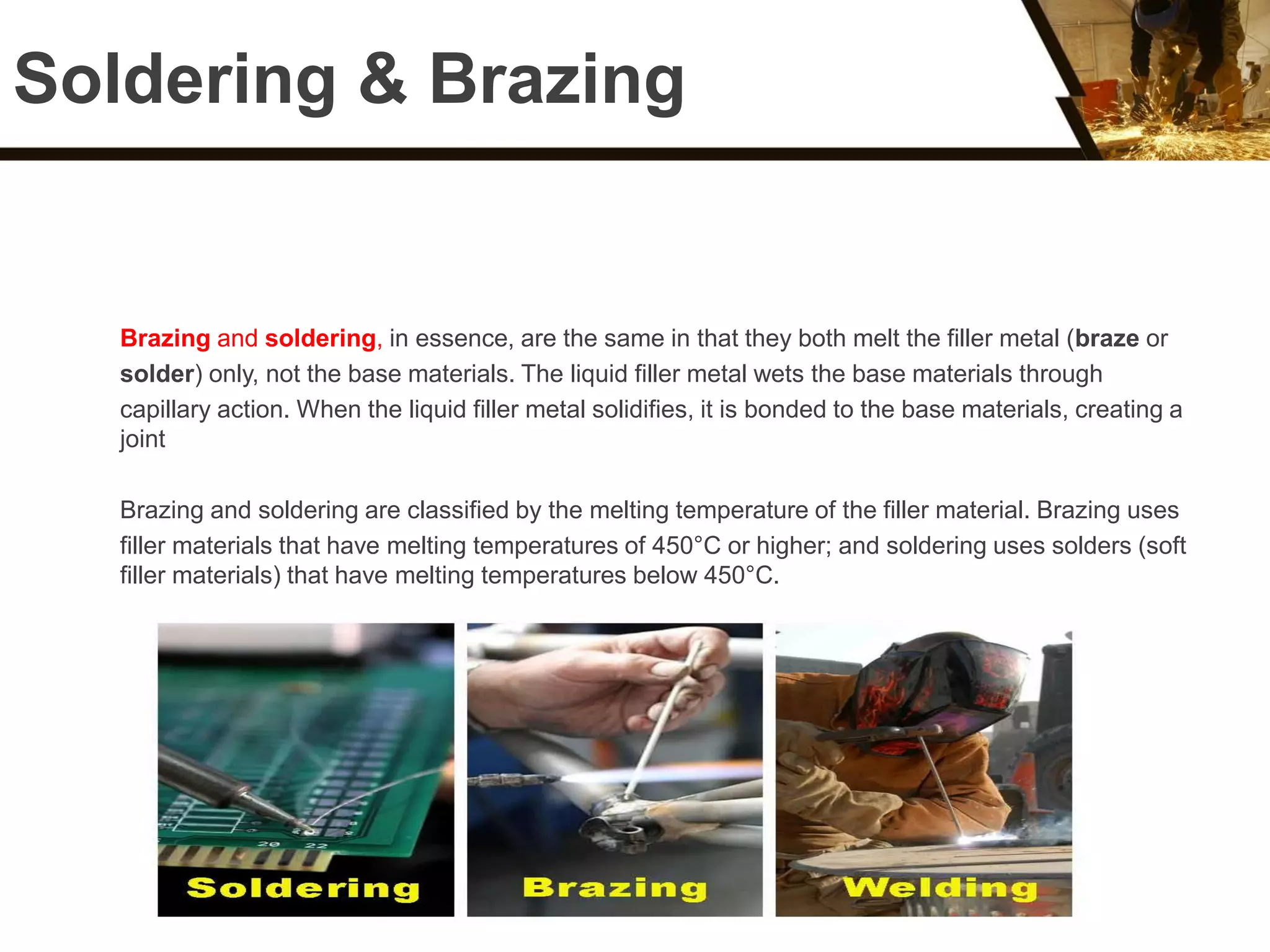 Joining processes welding, soldering & Brazing | PDF
