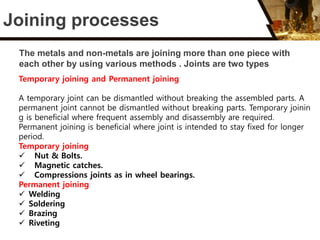 Joining processes welding, soldering & Brazing | PDF