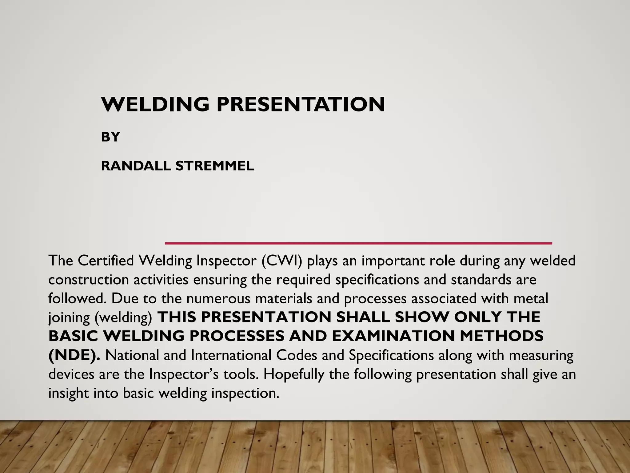 Welding presentation | PDF