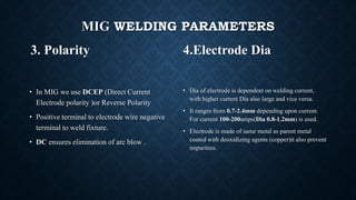Metal Inert Gas (MIG)/ Metal Active Gas (MAG) Welding | PPTX