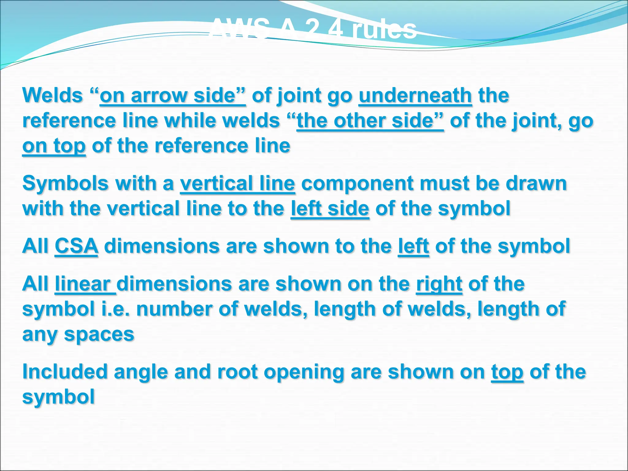CSWIP 3.1 Welding Inspection / Welding Symbols | PPT