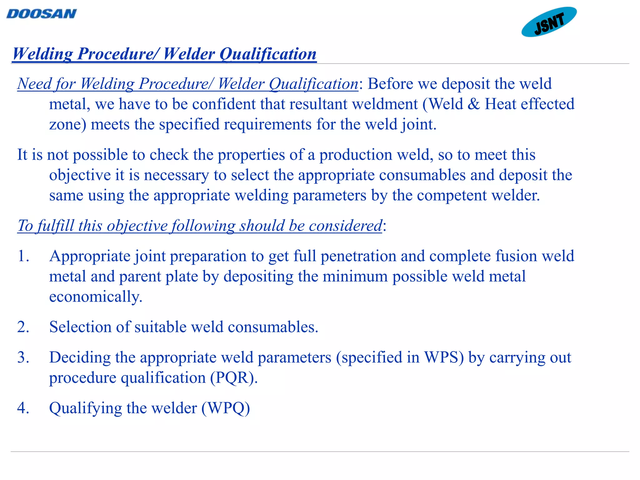 welding procedure-P F number And WPS.ppt