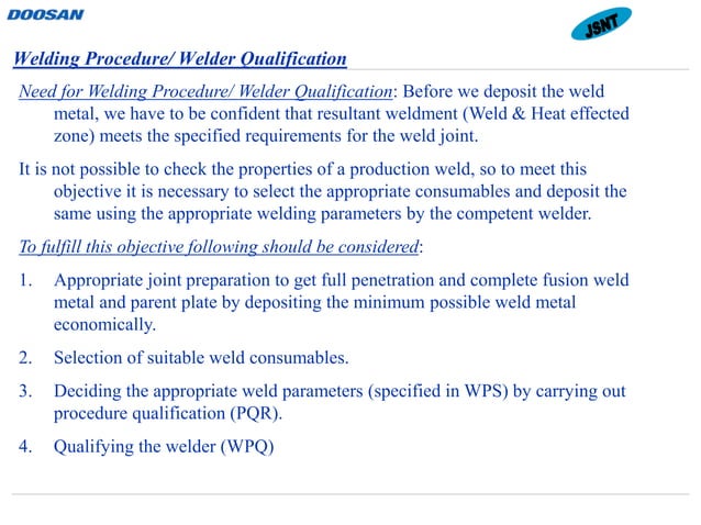welding procedure-P F number And WPS.ppt