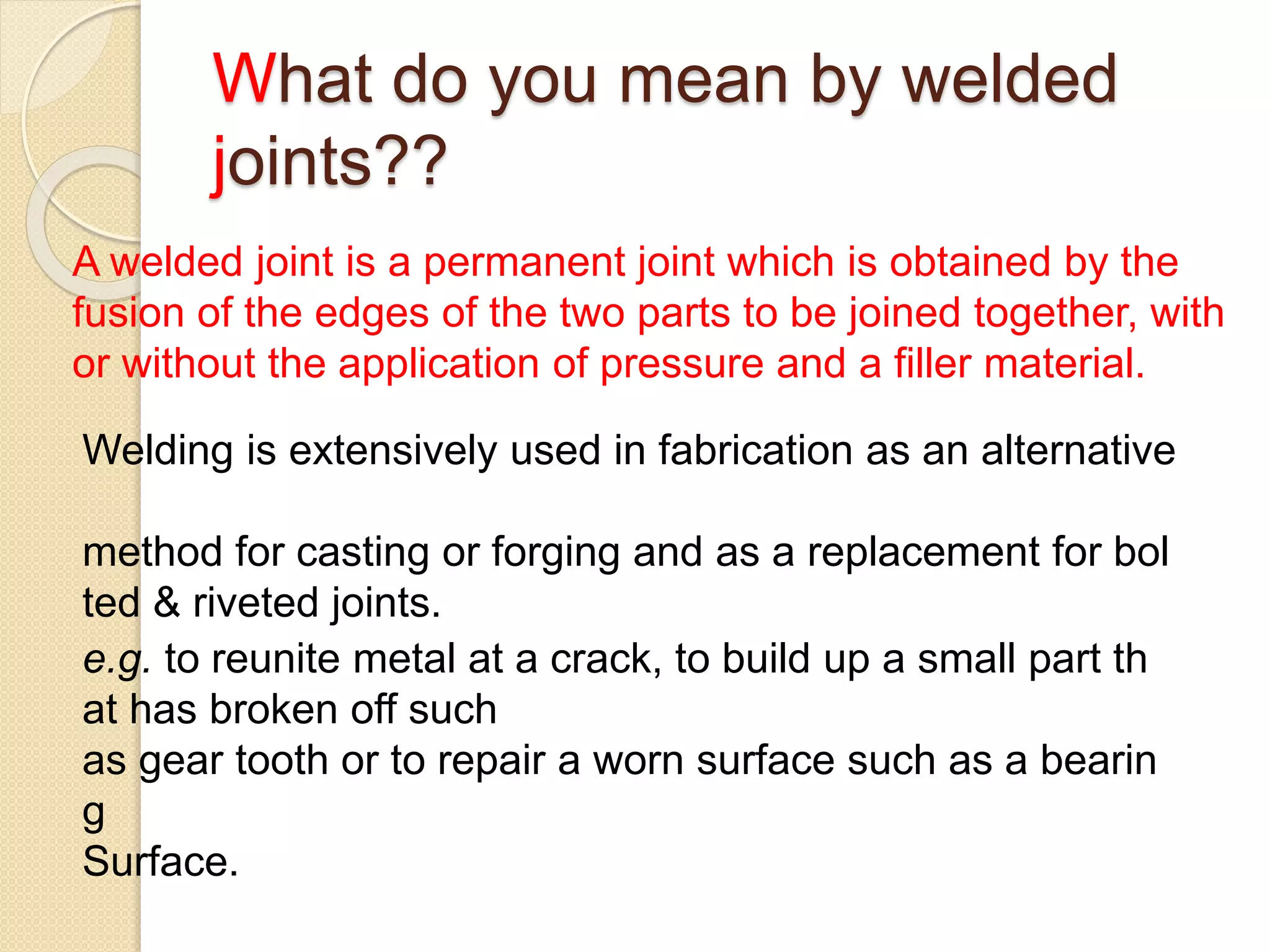 Welding Process 130120119126 | PPTX