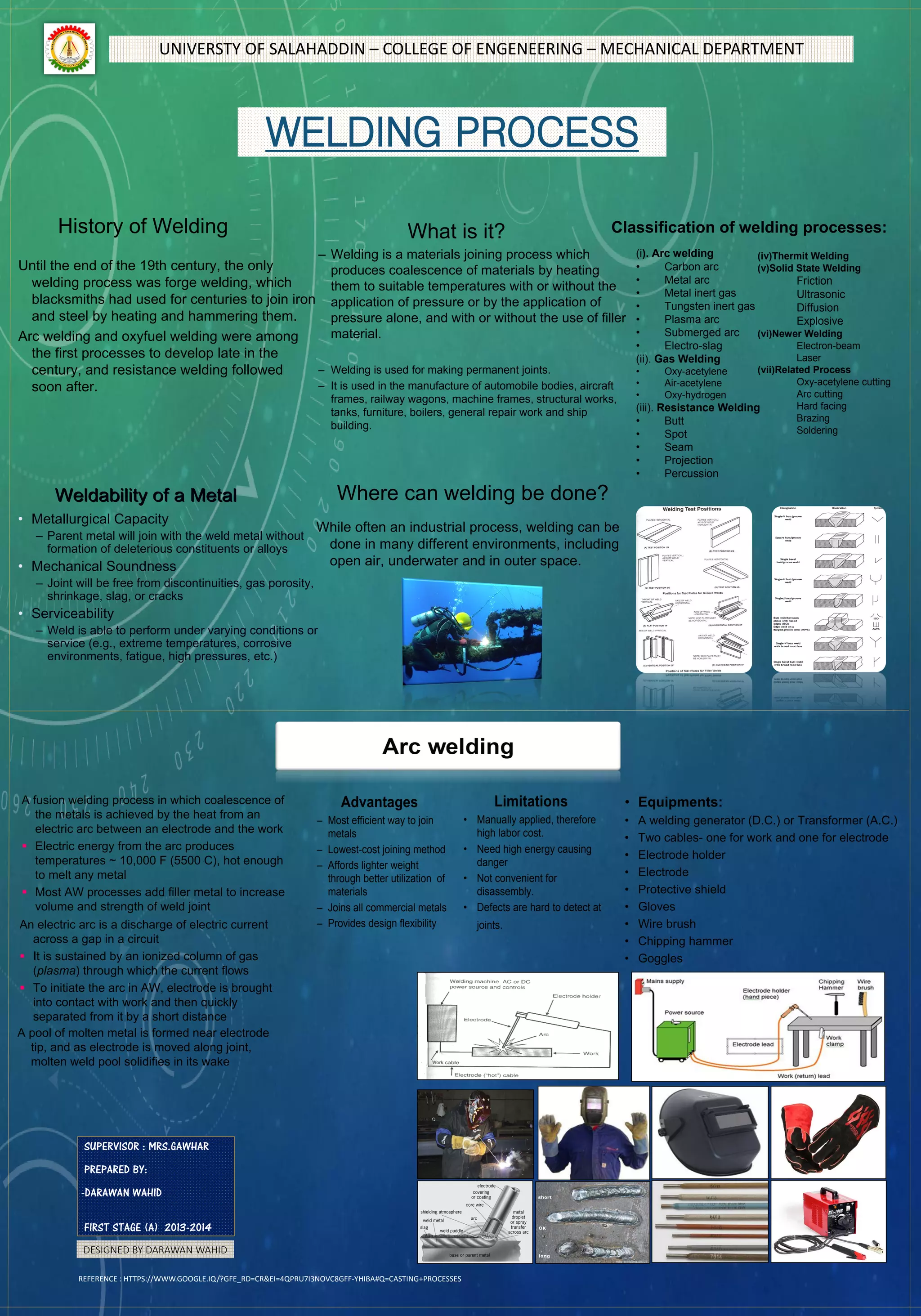 Welding process | PDF | Chemistry | Science